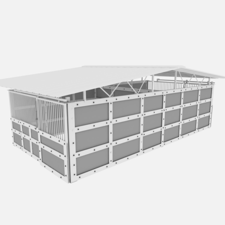 Full HDPE Portable Horse Stable – DB Stable